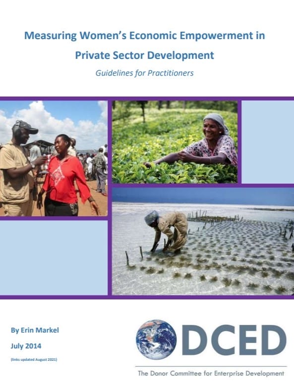 Measuring Results in Women’s Economic Development in PSD - DCED