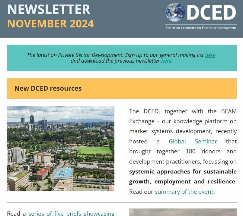 Donor Committee for Enterprise Development - DCED